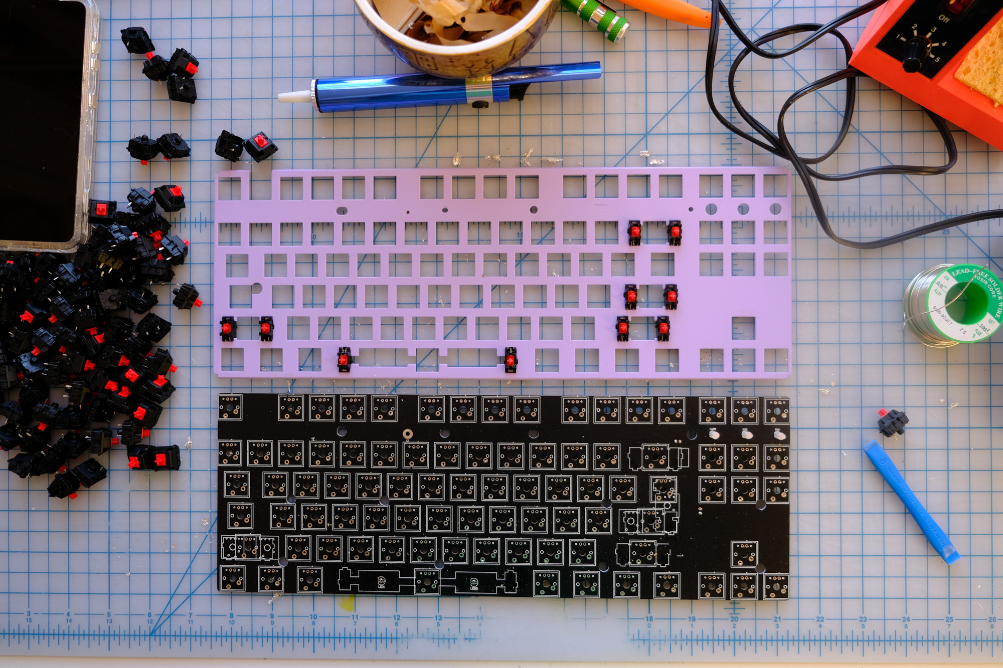 lavender keyboard mod – analog girl in a digital world