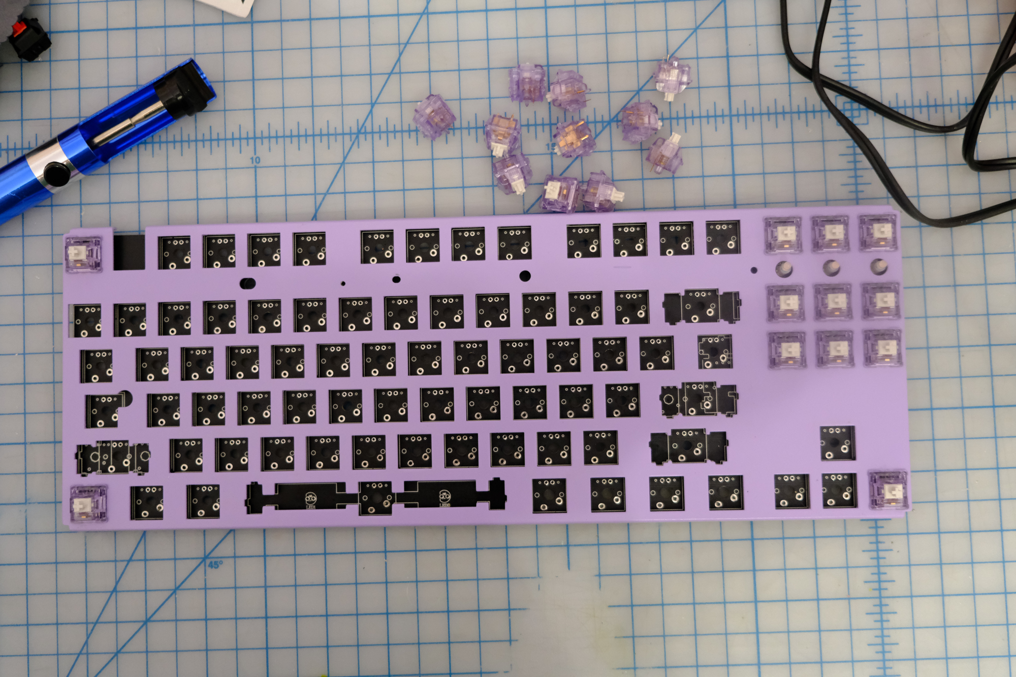 lavender keyboard mod – analog girl in a digital world